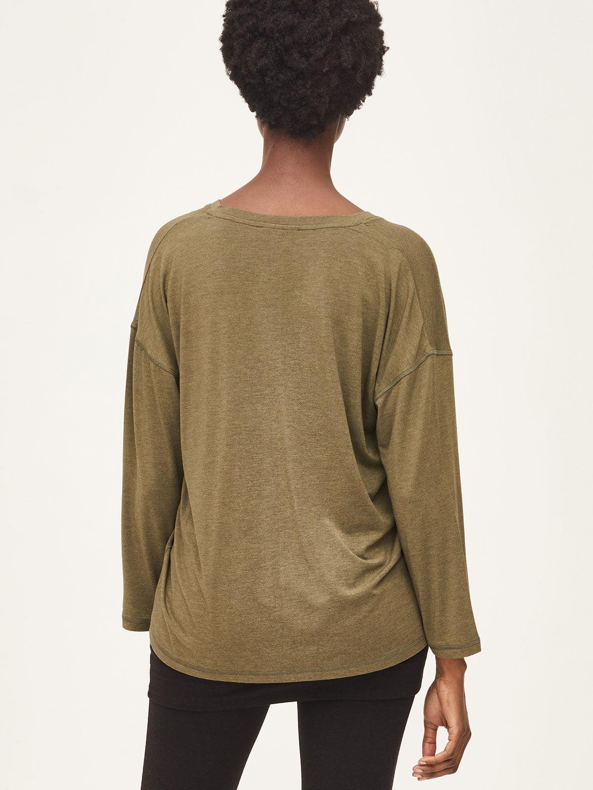 Naturally Soft SeaCell? Long Sleeve Top in Brown