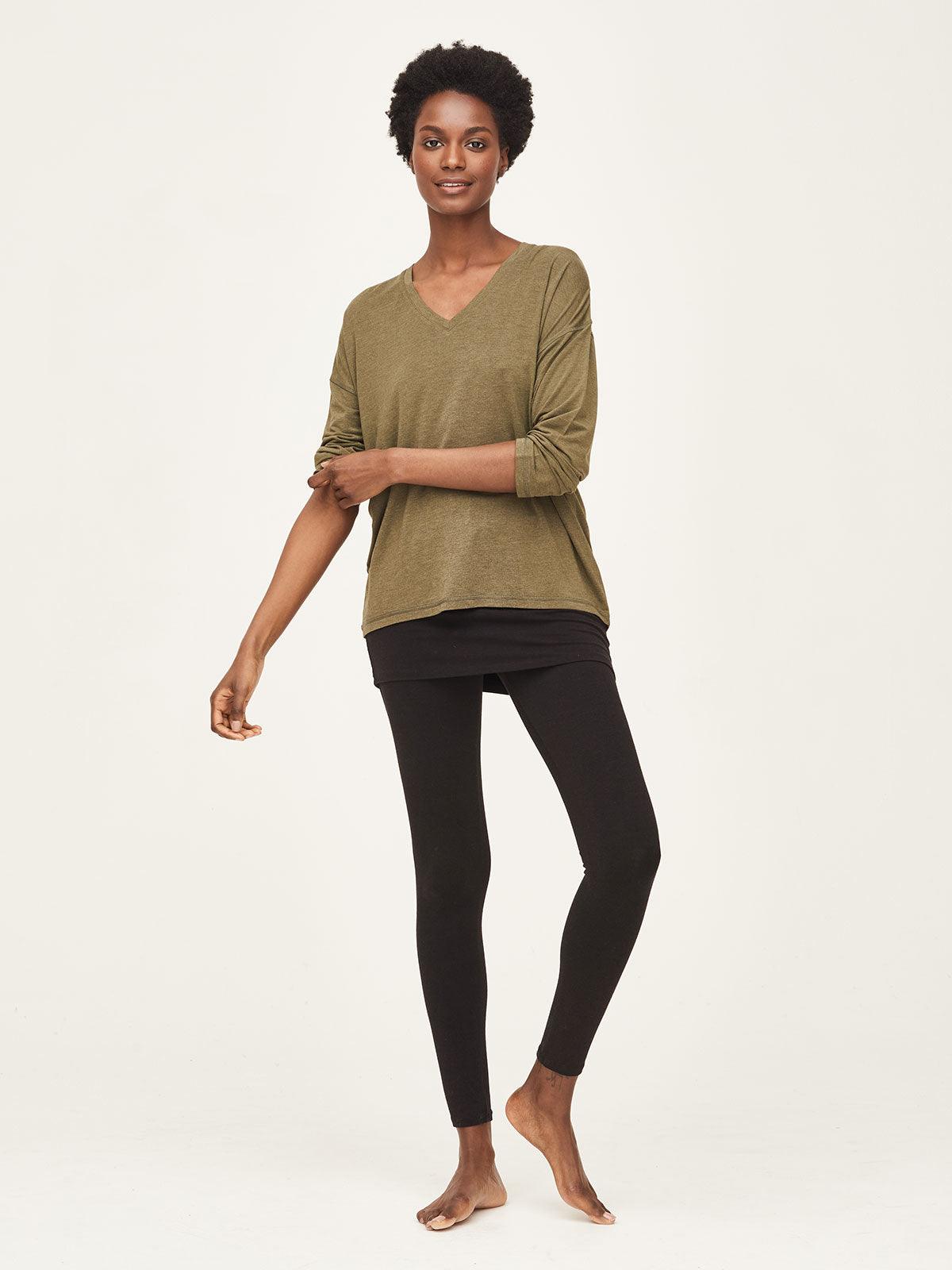 Naturally Soft SeaCell? Long Sleeve Top in Brown